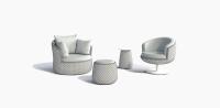 China Modern Minimalist Style Rattan Hotel Sofa Chair Set For Outdoor for sale