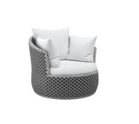 China Modern Minimalist Style Rattan Hotel Sofa Chair Set For Outdoor for sale