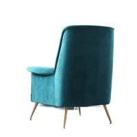 China Scandinavian Simple Hotel Velvet Single Sofa Customized Colour Size for sale