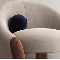 China Fabric Swivel Sofa For Guest Rooms In Star Rated Hotels Single Chair With Armrests for sale