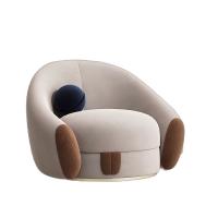 China Fabric Swivel Sofa For Guest Rooms In Star Rated Hotels Single Chair With Armrests for sale