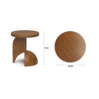 China 5 Star Hotel Room Minimalist Style Solid Oak Wood Side Table for sale