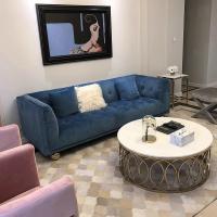 China Hotel Fabric Leather 3 Seater Sofa Customized Luxury Hotel Furniture for sale