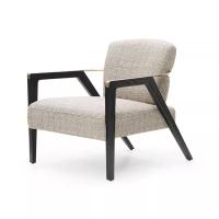 China Customised Star Hotel Single Stainless Steel Armchair With Fabric Option for sale