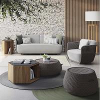 China Luxury Five-Star Hotel Outdoor Rattan Sofa Combination 6 seating for sale