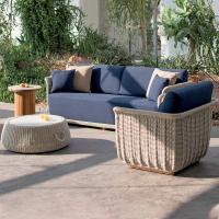 China Luxury Five-Star Hotel Outdoor Rattan Sofa Combination 6 seating for sale