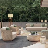 China Luxury Five-Star Hotel Outdoor Rattan Sofa Combination 6 seating for sale