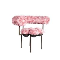 China Creative Leisure Stainless Steel Dining Chair Alien Personality Single Chair for sale