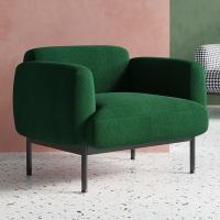 China Hotel single sofa chair bedroom sofa custom fabric leisure chair for sale