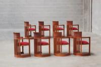 China High End 5 Star Hotel Restaurant Furniture Wood Dinning Chair 8 Sets for sale