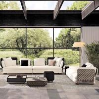 China High-end Hotel Outdoor Modern Simple Woven Style Sofa Combination for sale