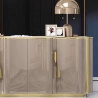 China Hotel Dining Cabinet Modern Cabinet Stainless Steel Hotel Solid Wood Dining Cabinet for sale
