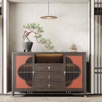 China Hotel Solid Wood Deluxe Sideboard Customised Sideboard Storage Cabinet for sale