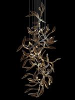 China CRI90+ Infinity Large Fishtail Chandelier Hotel Public Commercial Hall Pendants for sale