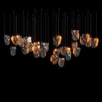 China Crystal Volcanic Rocks Large Chandelier Commercial Space Hall Residential Villa for sale
