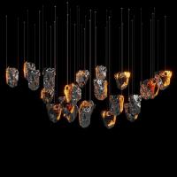 China Crystal Volcanic Rocks Large Chandelier Commercial Space Hall Residential Villa for sale