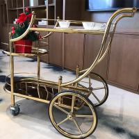 China Five-star Hotel Restaurant Food Trolley Wine Trolley Mobile Trolley for sale