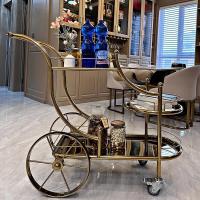 China Five-star Hotel Restaurant Food Trolley Wine Trolley Mobile Trolley for sale