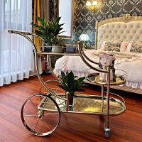China Five-star Hotel Restaurant Food Trolley Wine Trolley Mobile Trolley for sale
