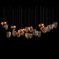 China Crystal Volcanic Rocks Large Chandelier Commercial Space Hall Residential Villa for sale