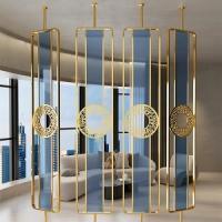 China Hotel Decoration Modern Minimalist Indoor Decoration Stainless Steel Screen for sale