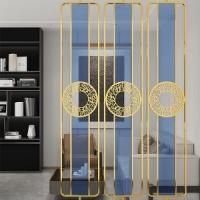China Hotel Decoration Modern Minimalist Indoor Decoration Stainless Steel Screen for sale