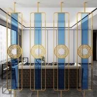 China Hotel Decoration Modern Minimalist Indoor Decoration Stainless Steel Screen for sale