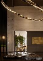 China Melting Clock Art Creation Metal Sculpture With Ceiling Hanging Design For Hotel for sale