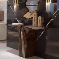 China Stainless Steel Entrance Table For Five-star Hotels In Modern Minimalist Style for sale