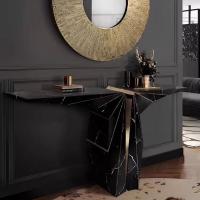 China Stainless Steel Entrance Table For Five-star Hotels In Modern Minimalist Style for sale
