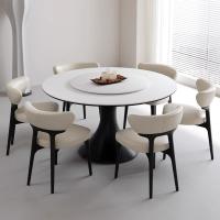 China Star Hotel Solid Wood White Leather Dining Room Chairs for sale