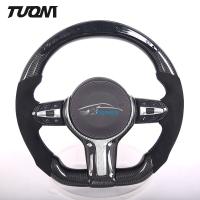 China LED Bmw Carbon Fiber Steering Wheel M2 M3 M4 M5 M6 F10 F30 F32 F82 Flat Bottom for sale