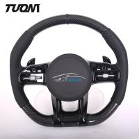 China Mercedes W166 GLE Steering Wheel Carbon Fiber Leather Wheels And Accessories for sale