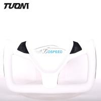 China White Leather Tesla Carbon Fiber Steering Wheel Model X Model S for sale