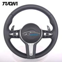 China Round Black Full Leather Bmw Car Steering Wheel F10 F30 M3 M4 M5 M6 for sale