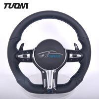 China M2 M3 M4 Bmw Smooth Perforated Leather Steering Wheel Flat Bottom for sale