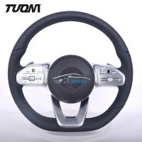 China Custom Mercedes Benz Steering Wheel Black Leather 809 Car Accessories Interior for sale