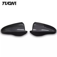 China Black Door Mirror Covers Carbon Fiber Side Cap Rear View Replacement For BMW M2 M3 M4 for sale