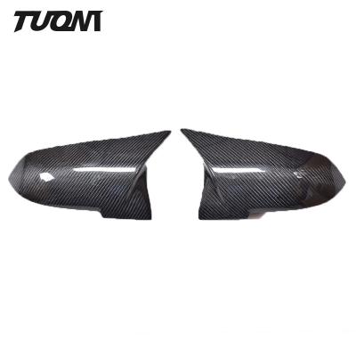China OEM Rear View Mirror Covers 100% Real Carbon Fiber Replacement For BMW Side Cap for sale