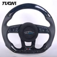 China Audi RS3 RS4 RS5 RS6 S3 S4 S5 S6 S7 Carbon Fiber Steering Wheel With LED Display for sale