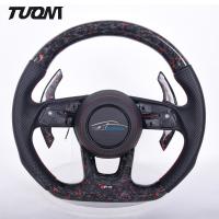 China Forged Carbon Fiber Look Car Steering Wheel For Audi RS3 S3 A3 A4 RS4 With Paddles Shifter for sale