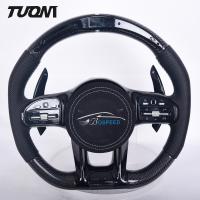 China Mercedes Benz Carbon Fiber Steering Wheel Ergonomic  350mm for sale
