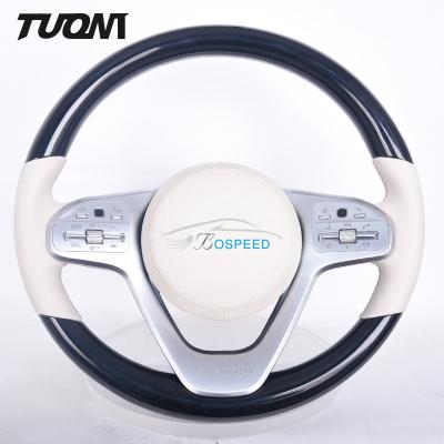 China Round Mercedes Benz Steering Wheel Carbon Fiber Leather Soft Grip for sale