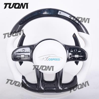 China Soft Carbon Fiber Fit For Mercedes Benz Steering Wheel LED Display for sale