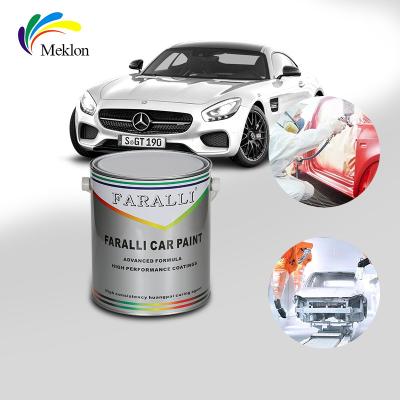 China 1K2K Car Repair Paint Solid Color Transparent Topcoat Car Paint Efficient And Fast Drying for sale