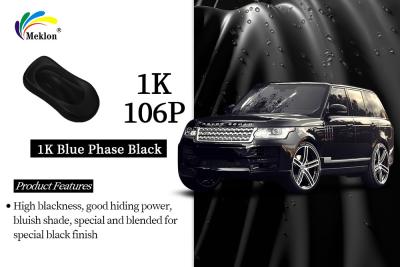 China 1K Blue Phase Special Black Paint High Solid System - 40-60 Micron Thickness, 110-120S Viscosity for Auto Refinish for sale