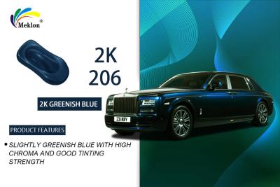 China 2K Greenish Blue Acrylic Lacquer Auto Paint - 1L & 4L Sizes, 2:1 Mix Ratio, 18+ Month Storage for sale