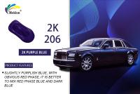 China 2K Automotive Topcoat Paint - 40-60μm Thickness, 2 Year Shelf Life, Purple Blue Gloss Finish for Car Refinishing for sale