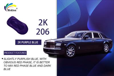 China 2K Automotive Topcoat Paint - 40-60μm Thickness, 2 Year Shelf Life, Purple Blue Gloss Finish for Car Refinishing for sale