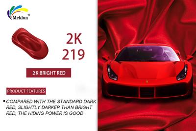 China Stable Harmless Auto Paint Top Coat Weatherproof Red Gloss Car Paint for sale